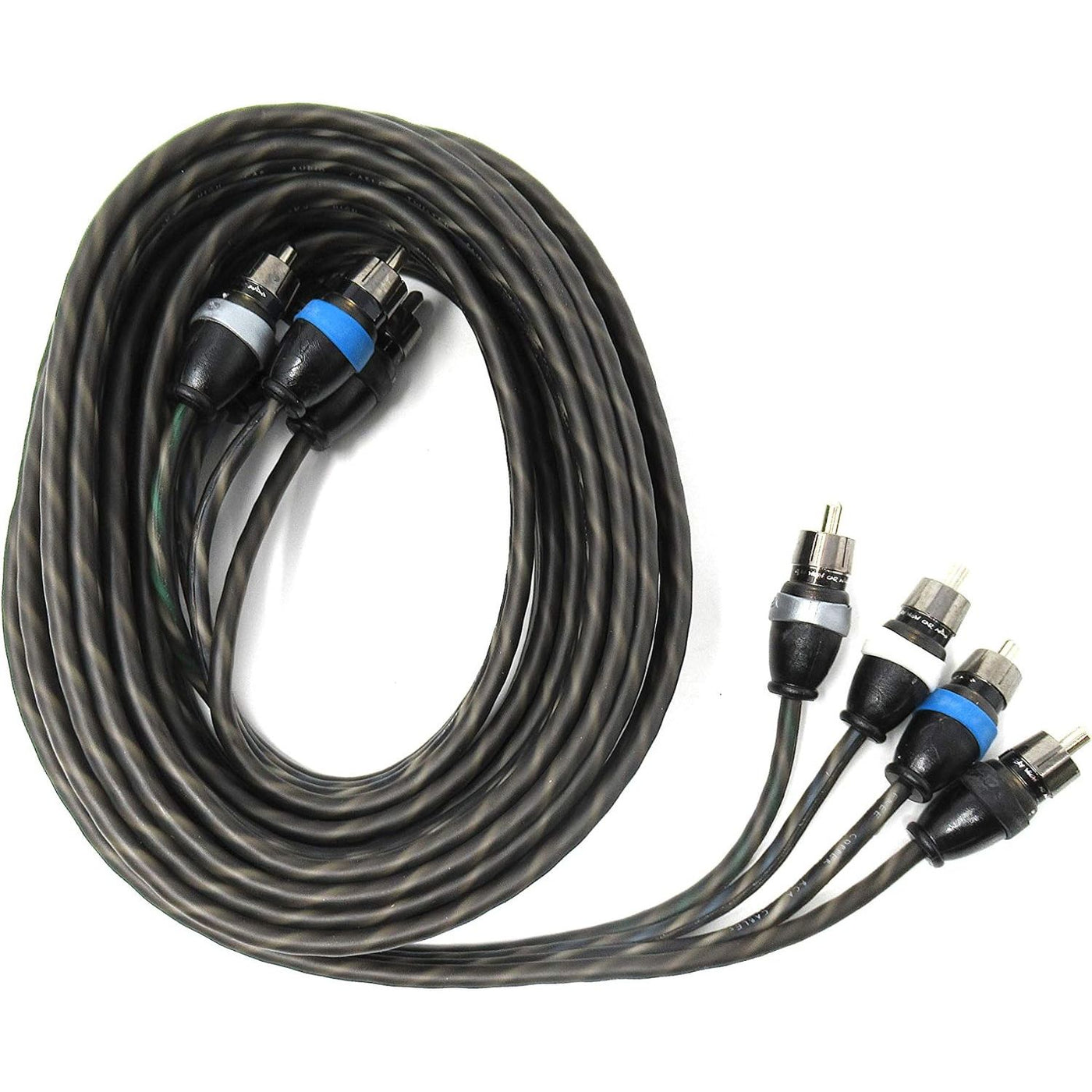 Sky High Car Audio 4-Channel Twisted RCA - 12Ft - 20Ft