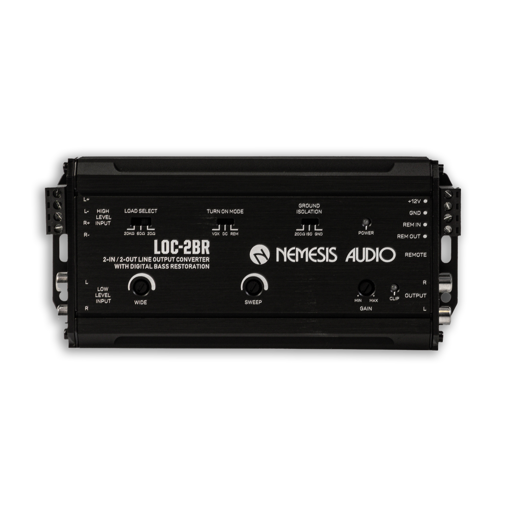 Nemesis Audio LOC-2BR 2-Channel Line Output Convertor With Digital Bas