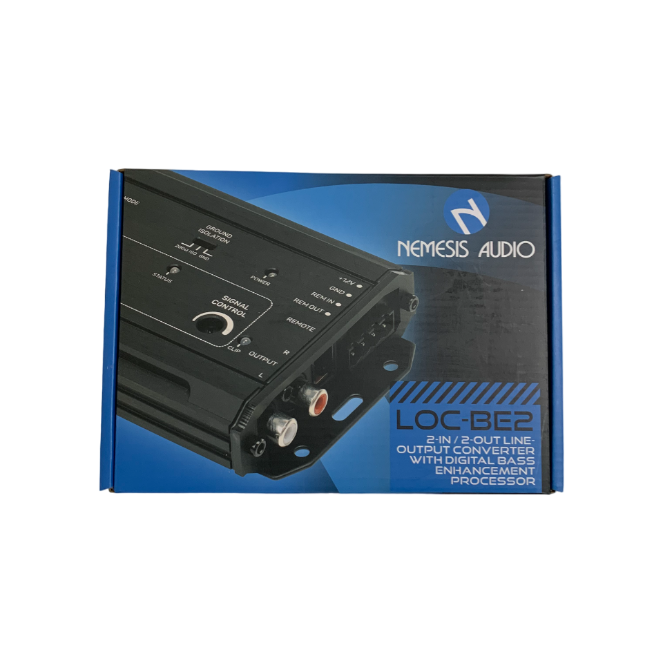 Nemesis Audio LOC-BE2 2-Channel Line Output Convertor With Digital Bas