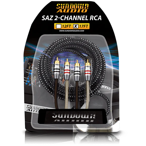 Sundown Audio SAZ2-17FT SAZ 2-Channel RCA Interconnects